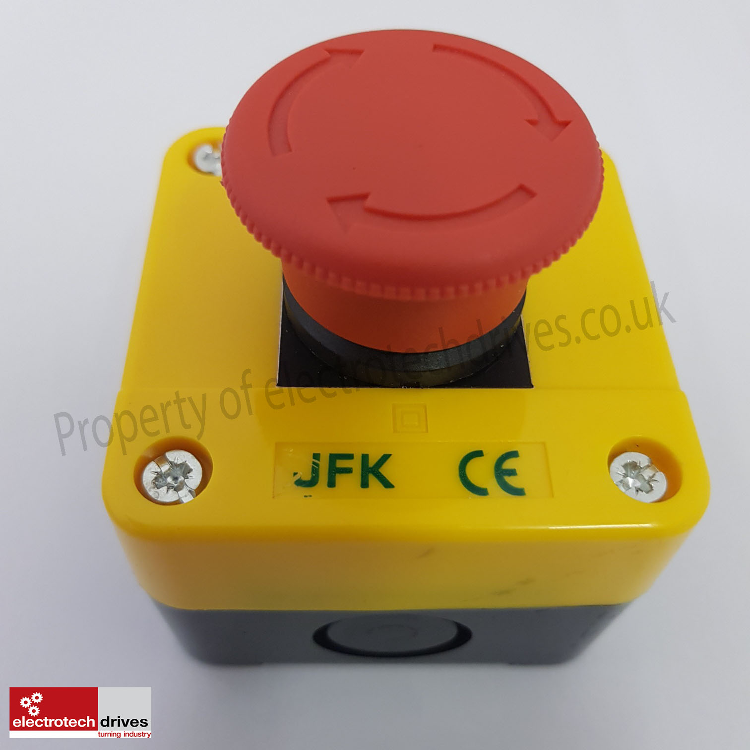 Emergency stop button station, twist to release 1 N/C Contact Block UK ...