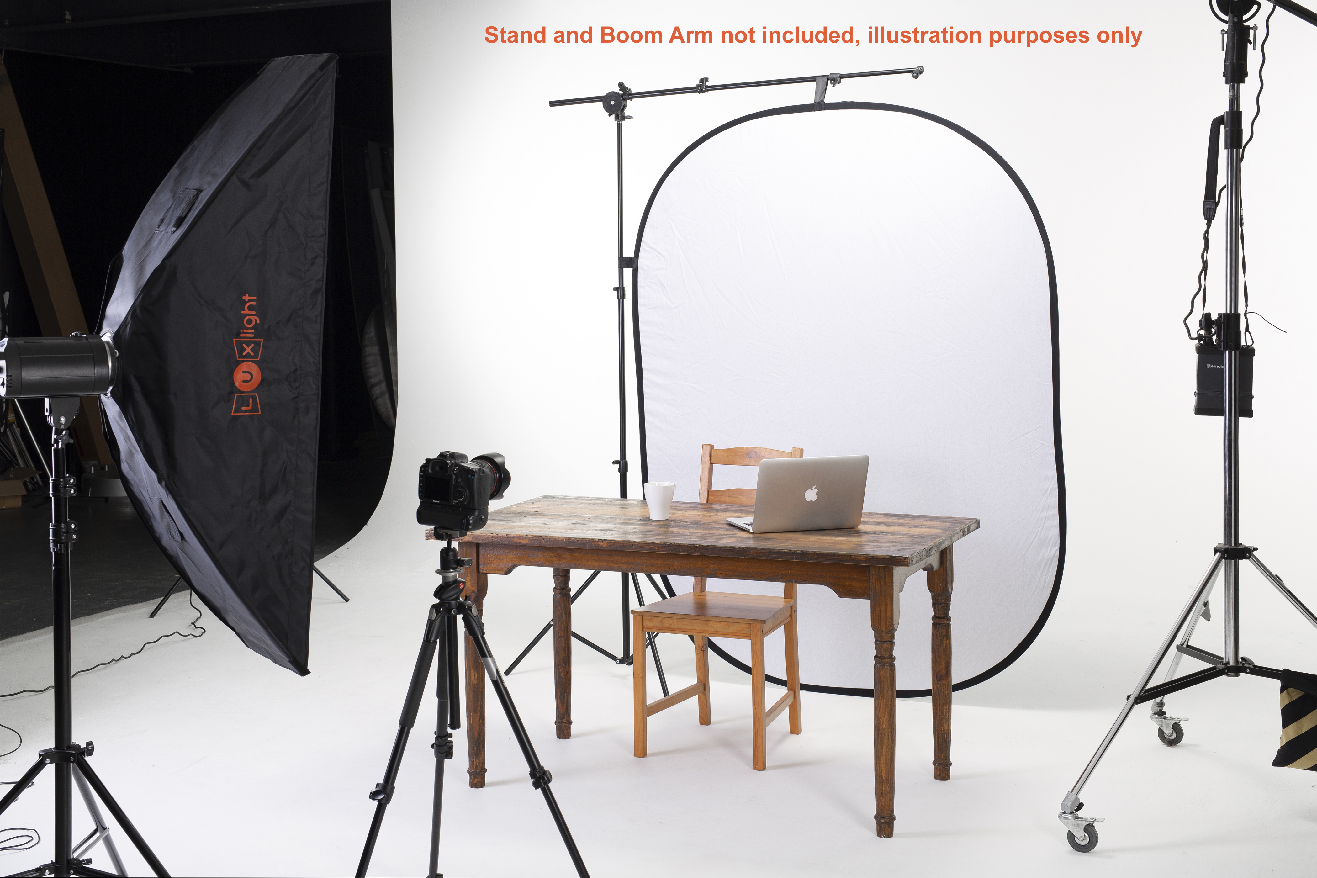 Popup Backdrop | Black White | Collapsible Muslin Photography ...