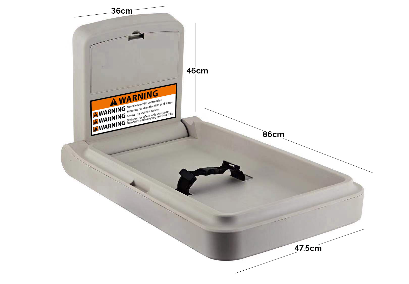 Bambino Baby Changer Unit Vertical Commercial Wall Mounted Changing ...