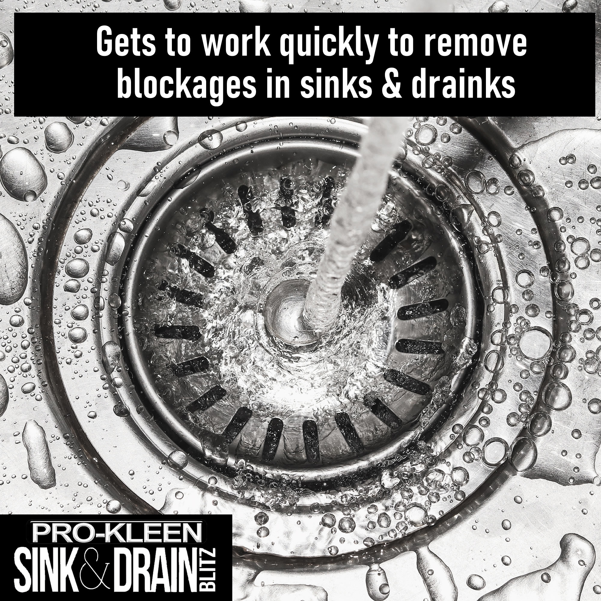 Sink Unblocker Drain Cleaner Drain Opener Kitchen Plug Hole Unblock ...