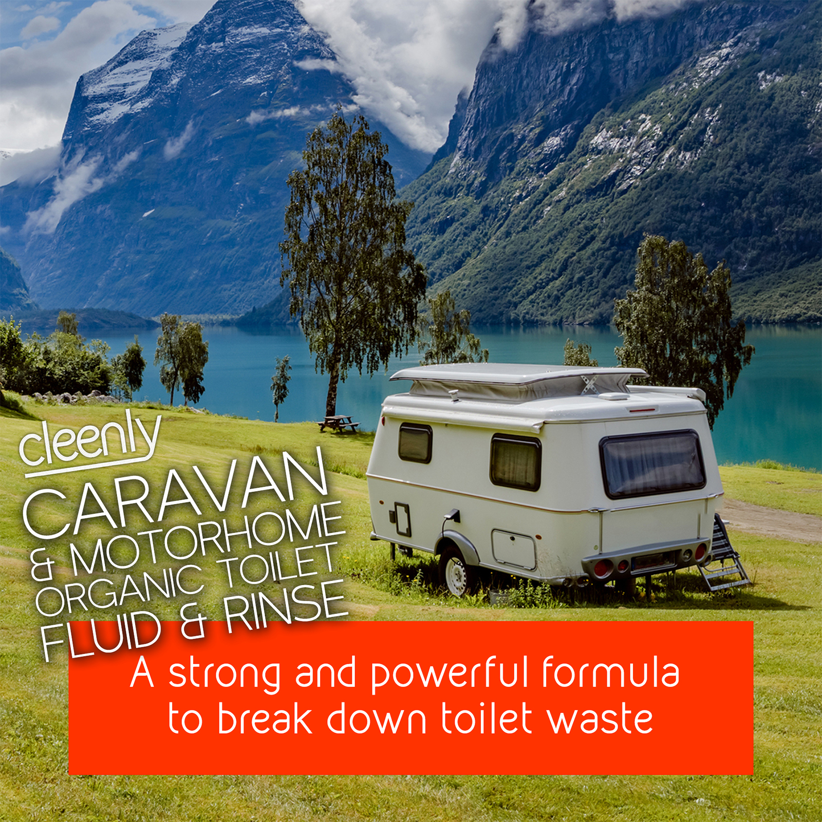 Cleenly Caravan Toilet Chemicals Fluid Rinse Cleaner Organic Green Eco ...