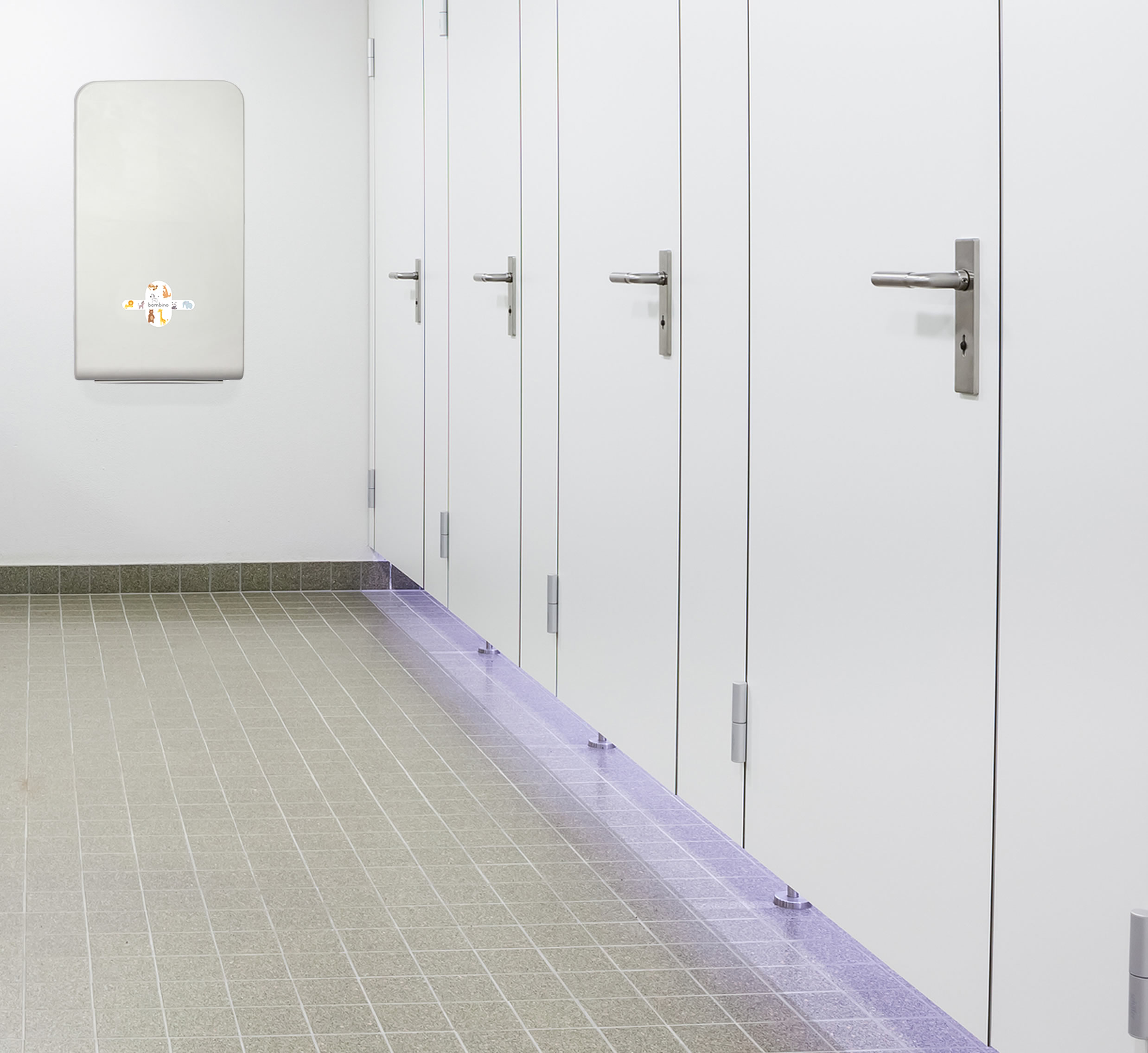 Bambino Baby Changer Unit Vertical Commercial Wall Mounted Changing ...