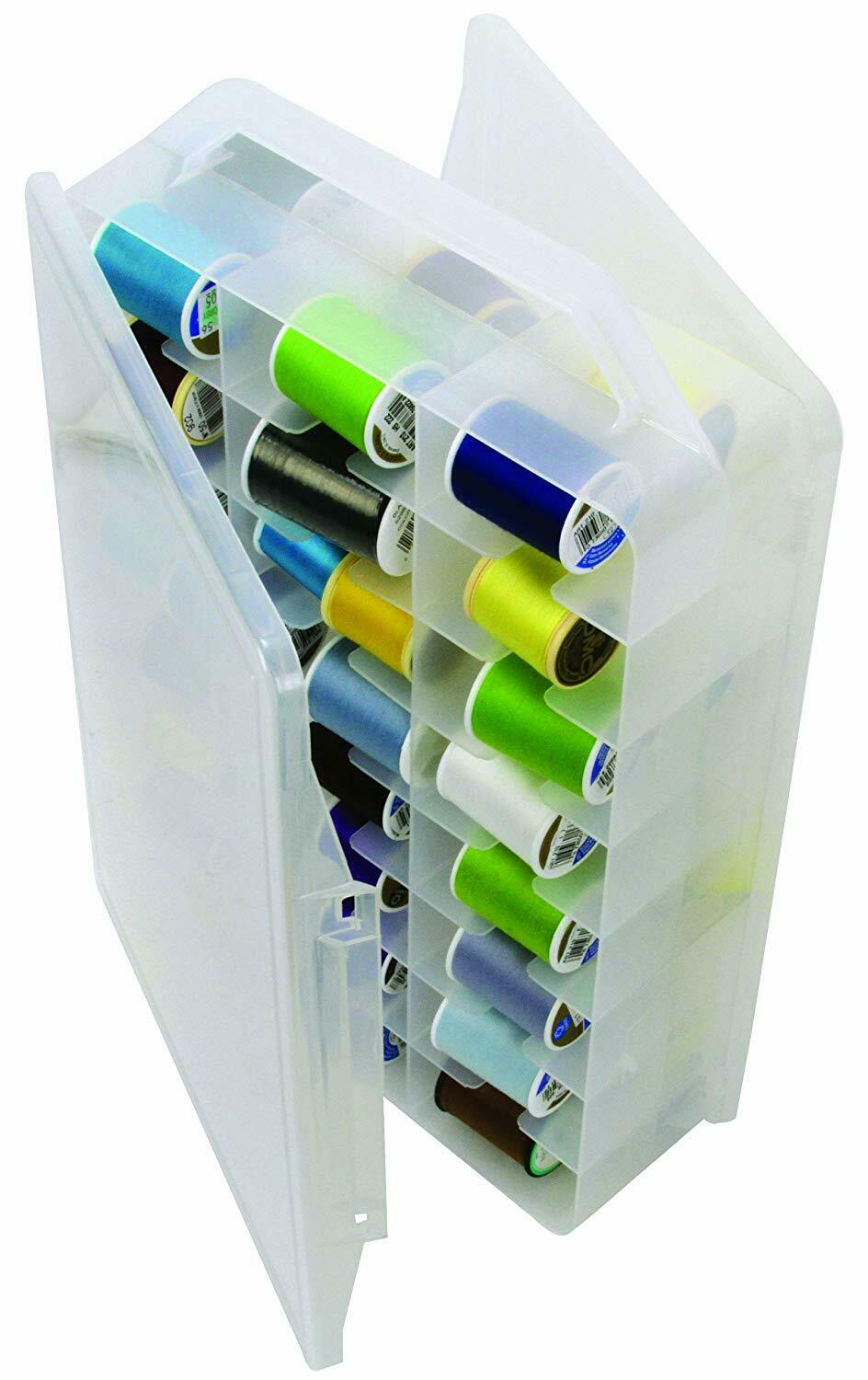 Double Sided Storage Box. Fits Small & large Reels of Thread & Matchbox ...