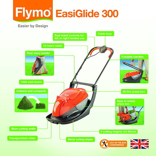 Flymo EasiGlide 300 Hover Mower - Bronze Grade | eBay